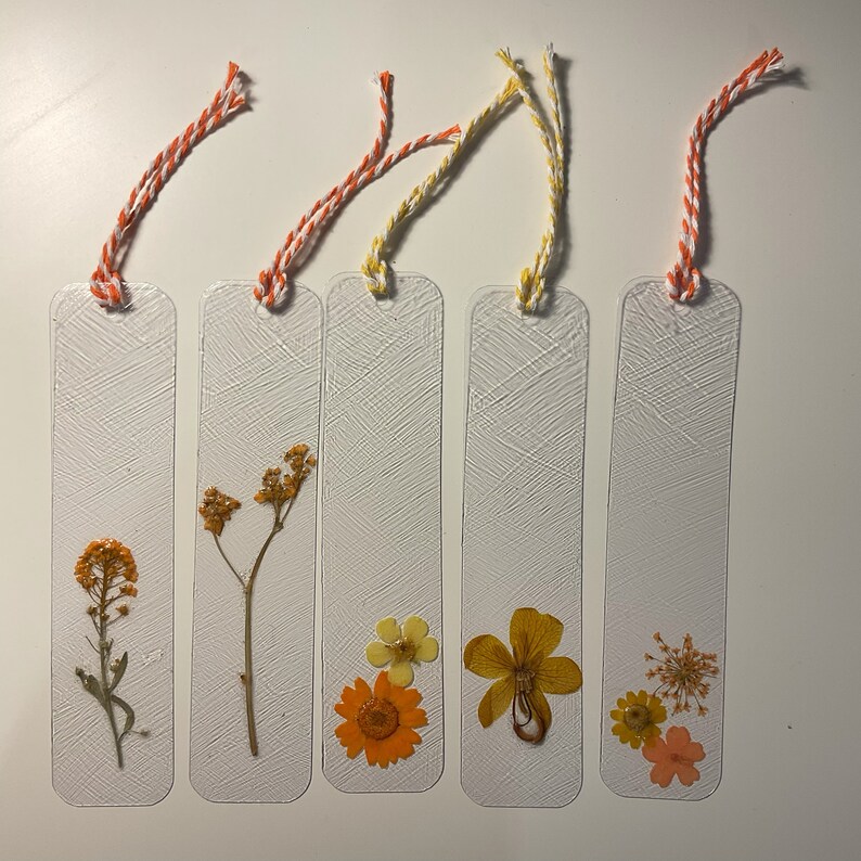 Handmade Flower Bookmarks, Dried Flower Bookmarks - Etsy UK