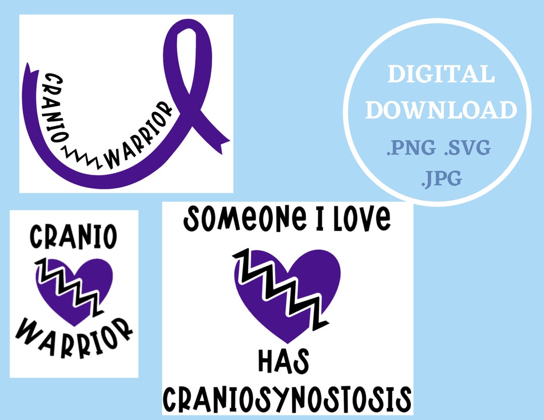 Digital Design Bundle | Craniosynostosis Cranio Warrior Awareness SVG ...