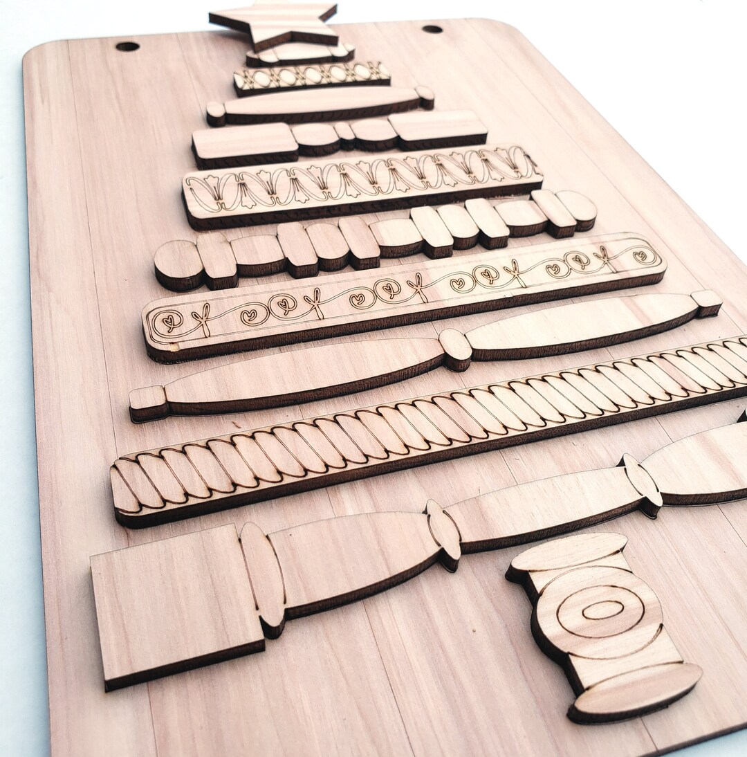 Wood Spindle Christmas Tree Sign Blank: DIY Holiday Home Decor - Etsy