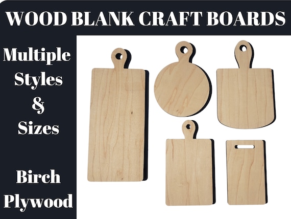 Cutting Board Wood Blank Cutouts for Crafting Multiple Sizes - Etsy