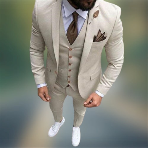Men Suits Designer Wedding Suits Maroon 3 Piece Groom Wear Etsy