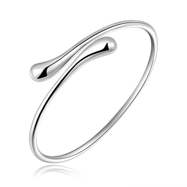 Silver Bangle - Etsy UK