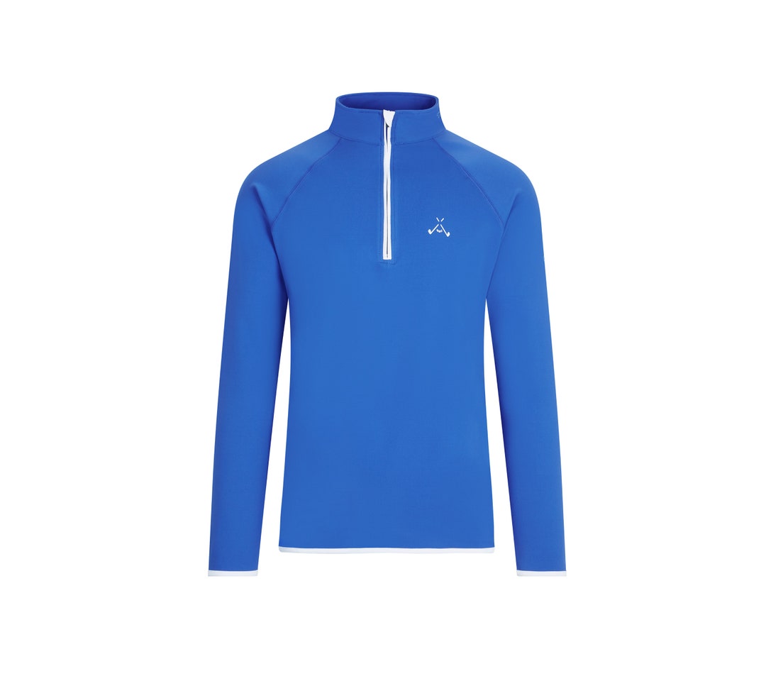 Golf God Clothing 1/4 Zip Pullover - Mid Layer - Royal Blue - Sizes S ...