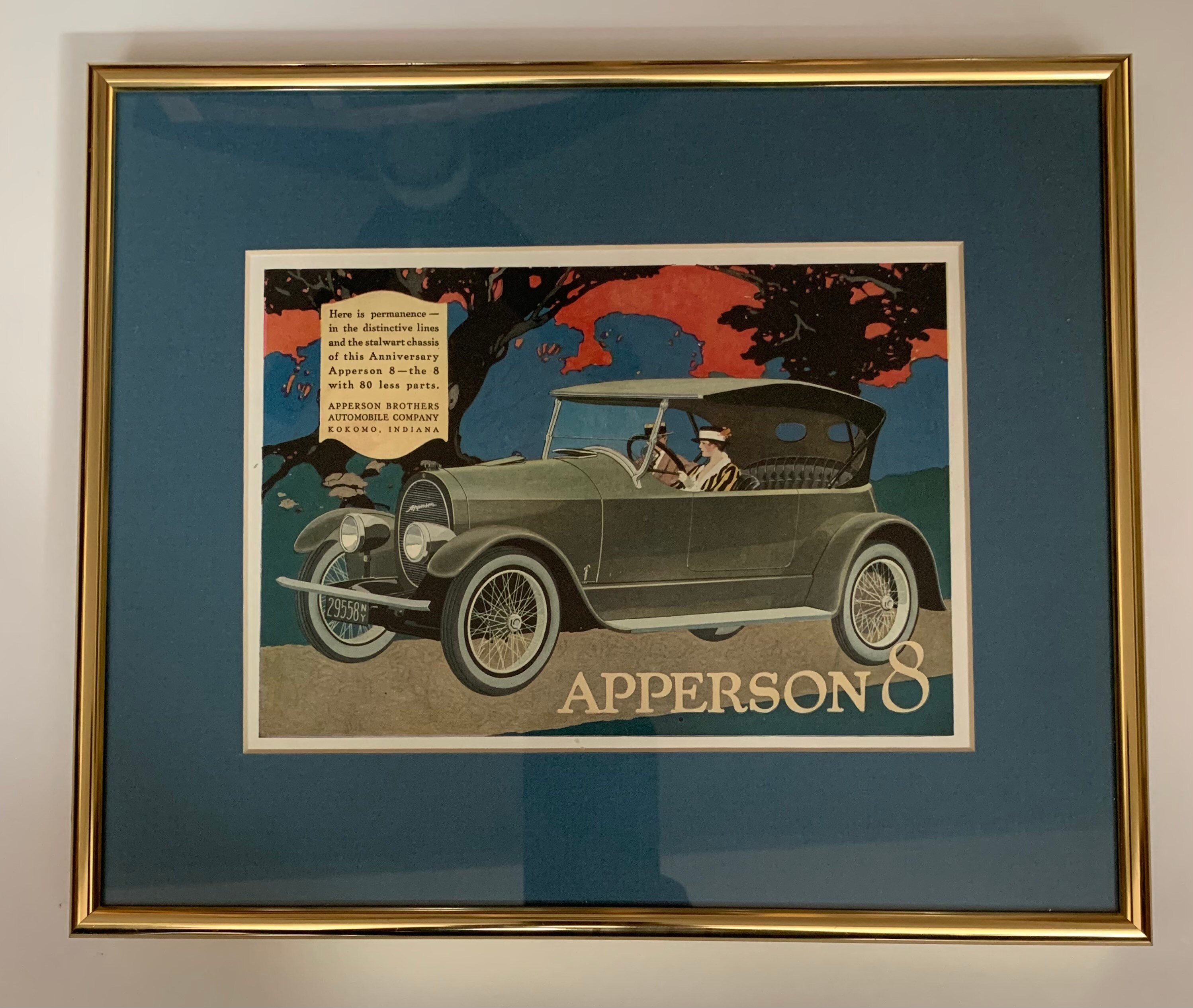 1918 Old WWI Magazine Print AD Anniversary Apperson 8 - Etsy