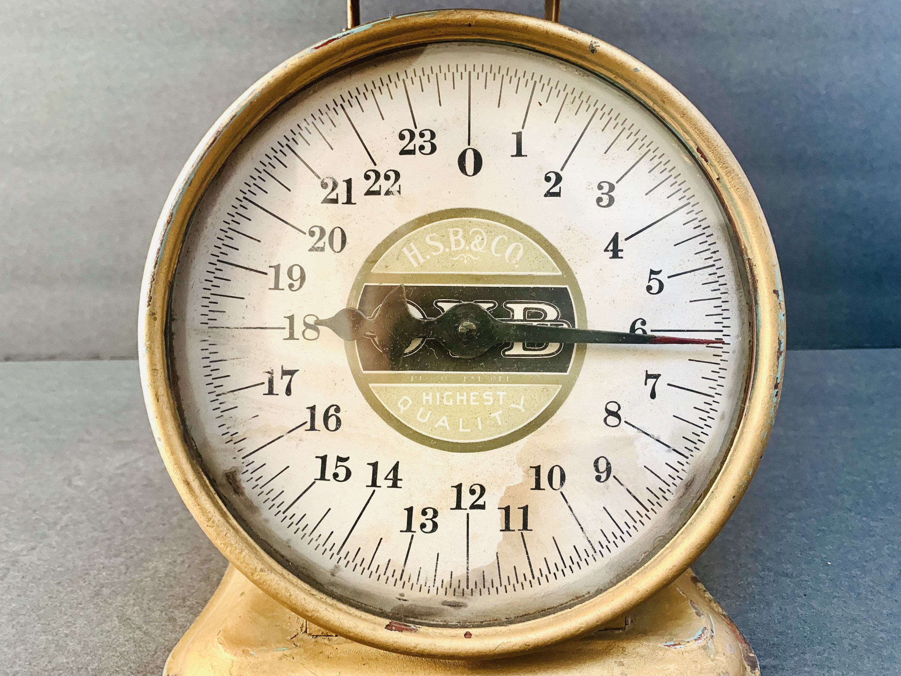 Antique Scale HSB & Co. 24lb Family Scale Farm House Decor - Etsy