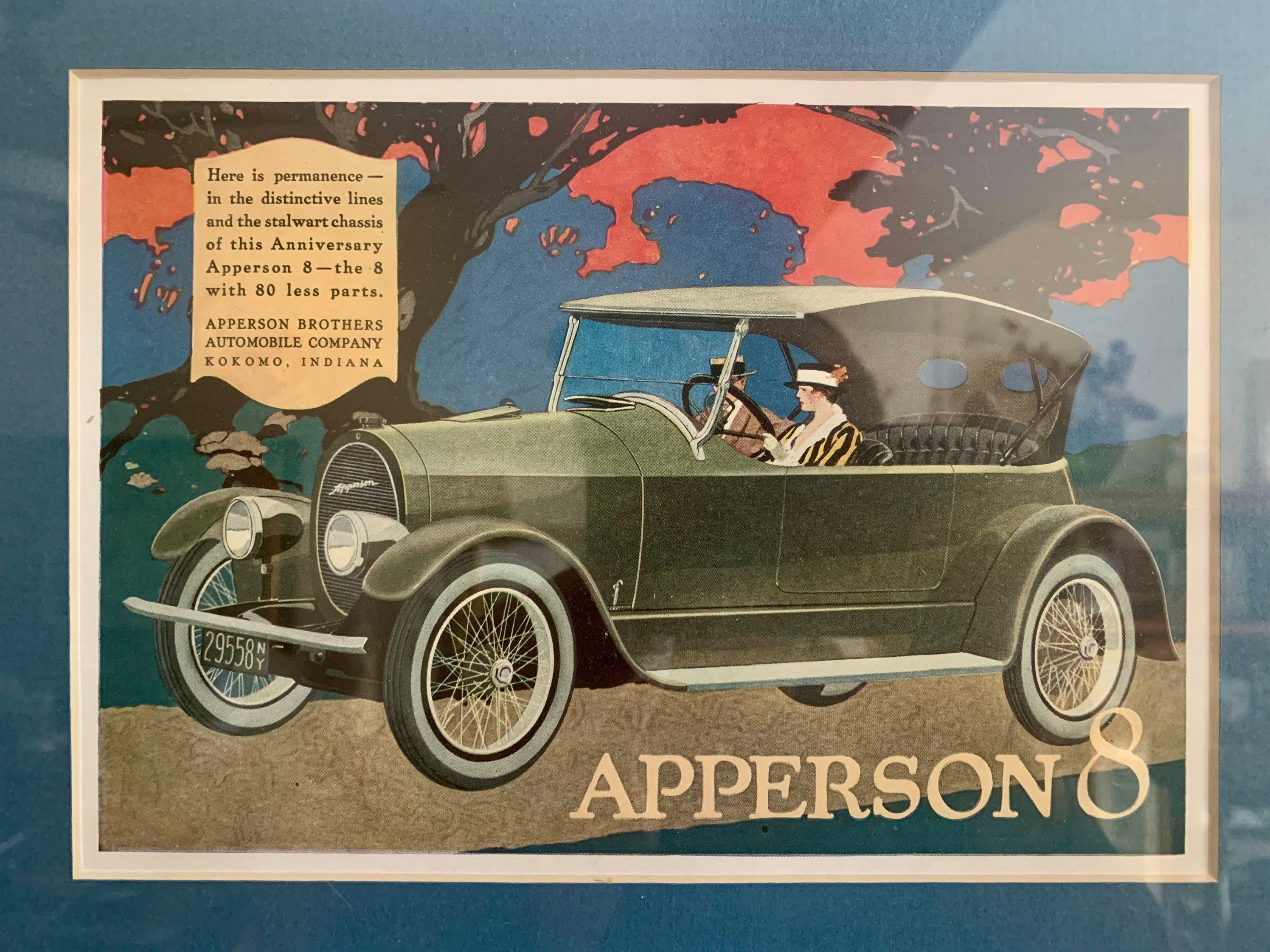 1918 Old WWI Magazine Print AD Anniversary Apperson 8 - Etsy