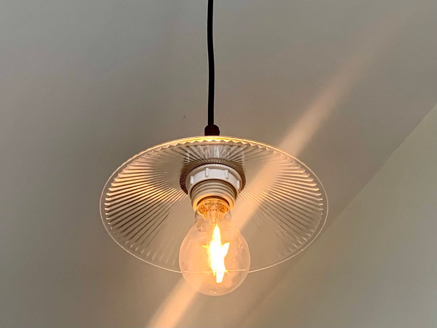 RH Lamp Shade Replacement Glass Lamp Shade,flat Glass Shade, Cone Glass ...