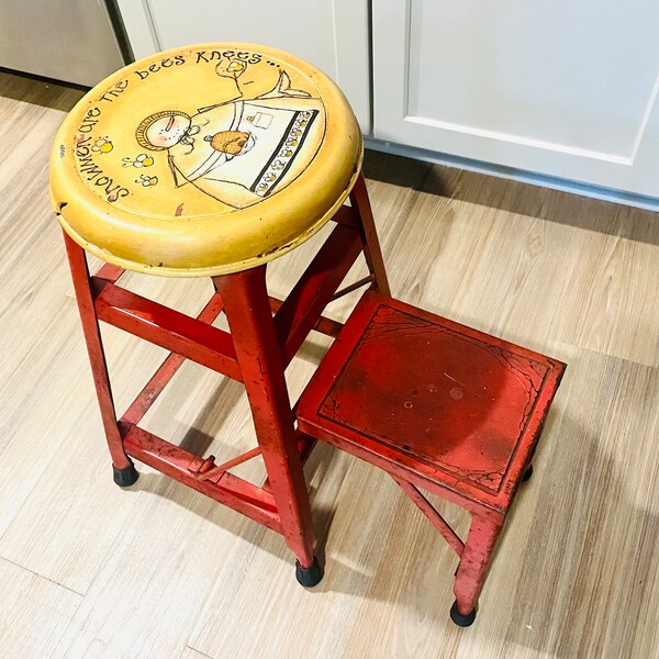 Retro Kitchen Step Stool - Etsy