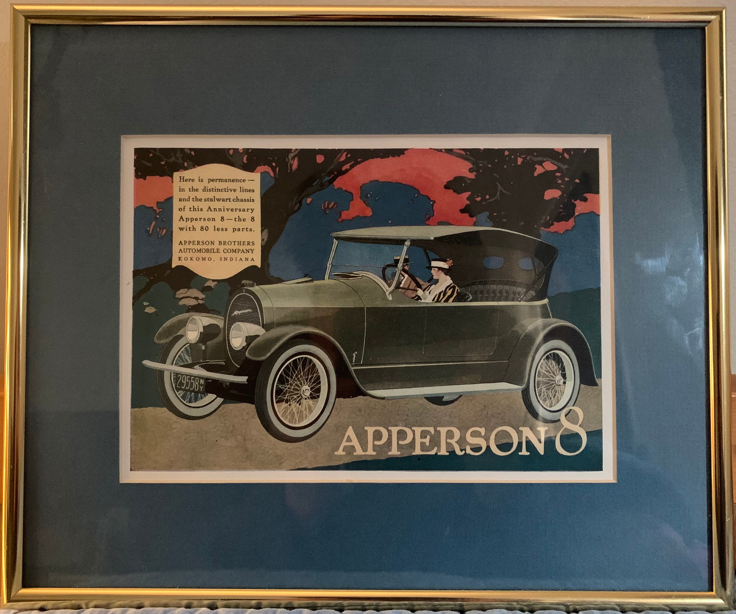 1918 Old WWI Magazine Print AD Anniversary Apperson 8 - Etsy