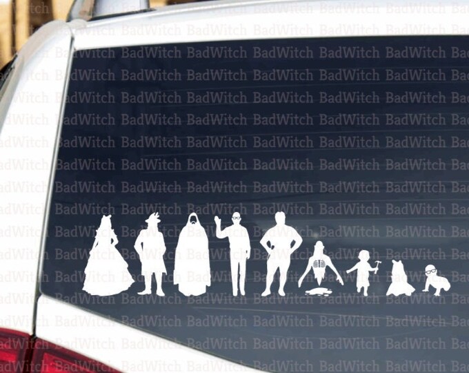 WWDITS Car Decal: Vampire Family Bumper Sticker - Etsy