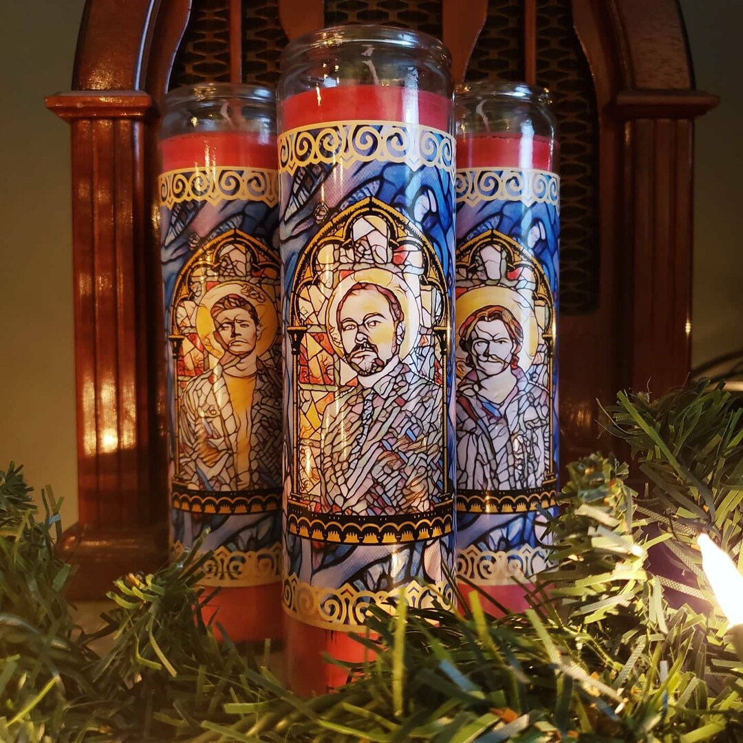 Crowley Supernatural Inspired Prayer Candle - Etsy