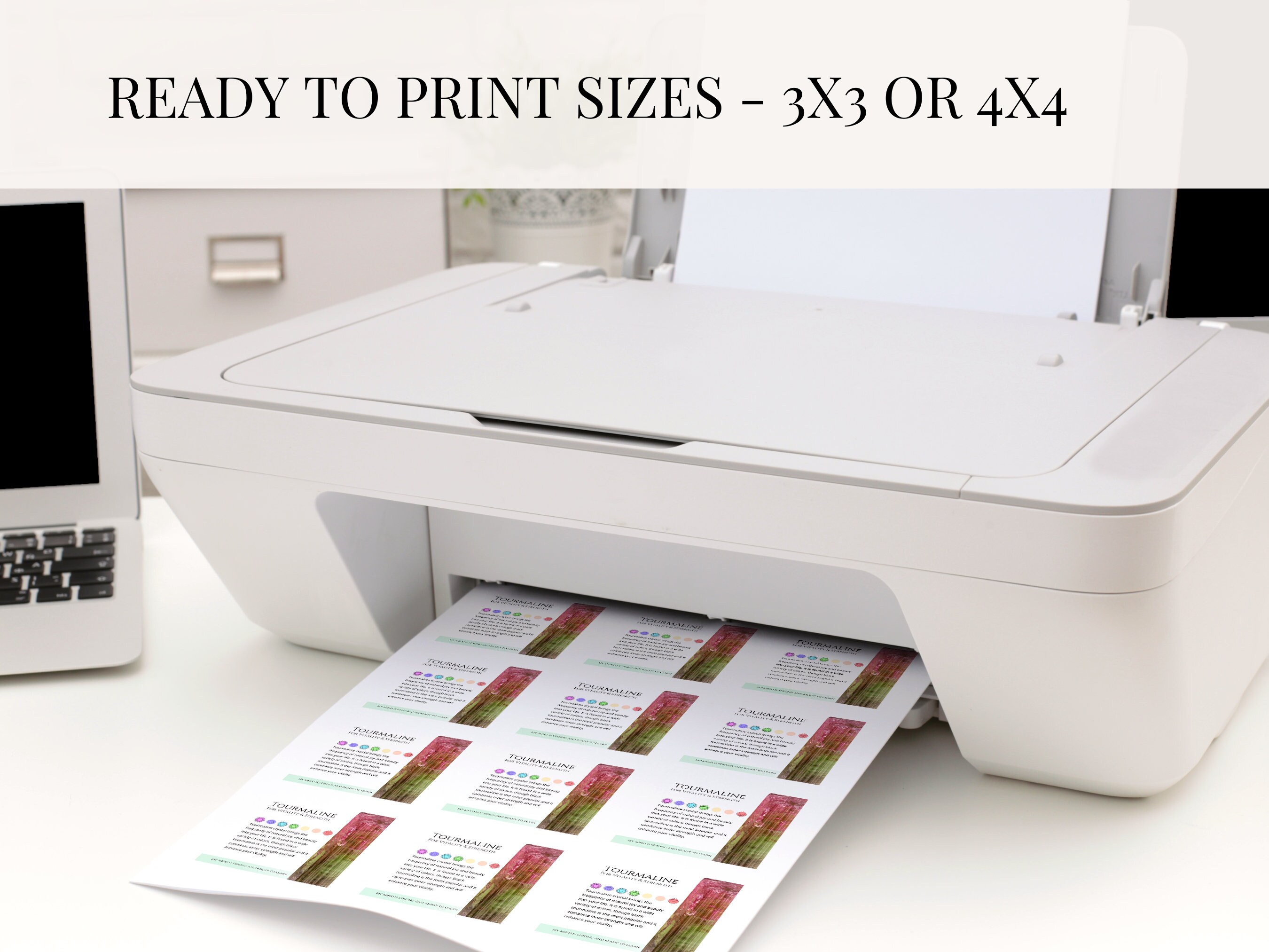 Set of 50 Printable Crystal Cards, Crystal Meaning Cards, Printable ...