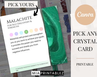 Printable Citrine Card - Etsy