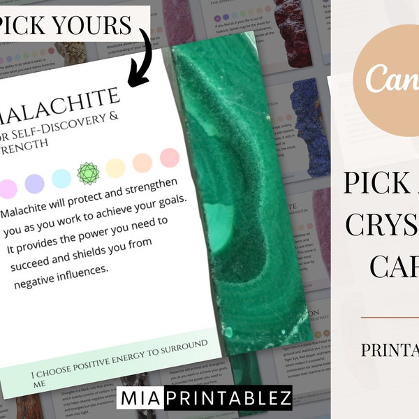 Printable Crystal Cards - Etsy