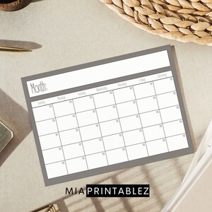 Printable Digital Download Perpetual Blank Calendar | Rae Dunn Inspired ...
