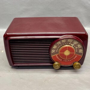 VRS0059 1954 Philco Radio Restored and Working. Iconic Styling! FREE ...