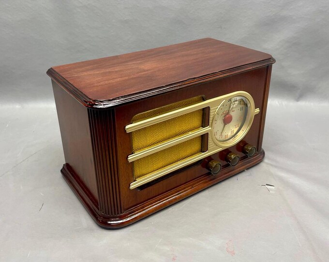 1949 Silvertone AM Radio, Model 1, Elec Restored, Metal Case W/original ...