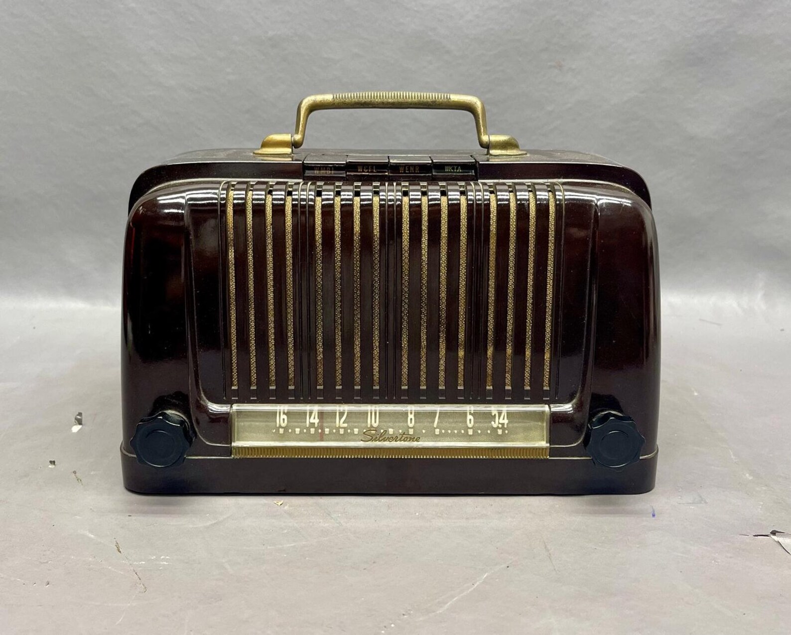 VRS0195 1947 Silvertone Radio Model 6011 Restored and Working. Iconic ...