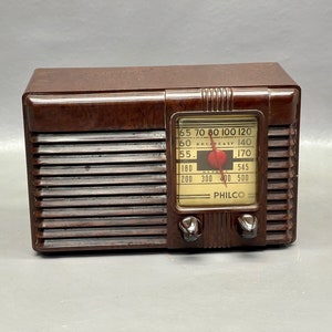 1941 Philco Radio Model 45. Restored and Working. FREE - Etsy