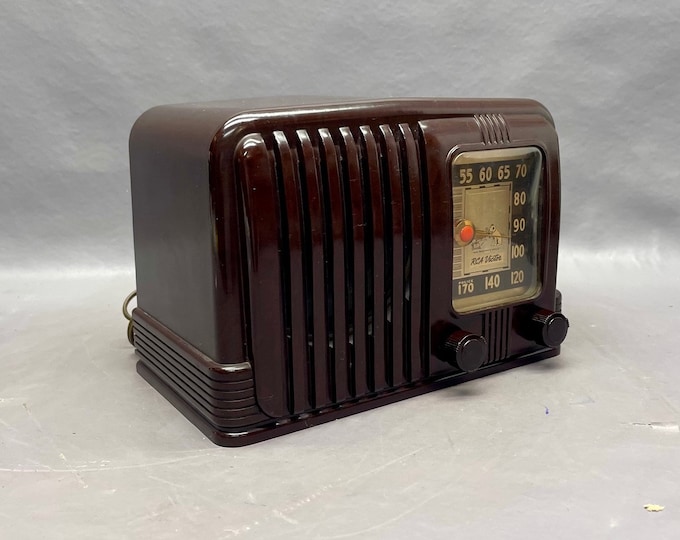 Rare 1939 RCA "nipper Dial" Radio Model 45X11. the "admiral". Restored & Working. FREE Shipping ...