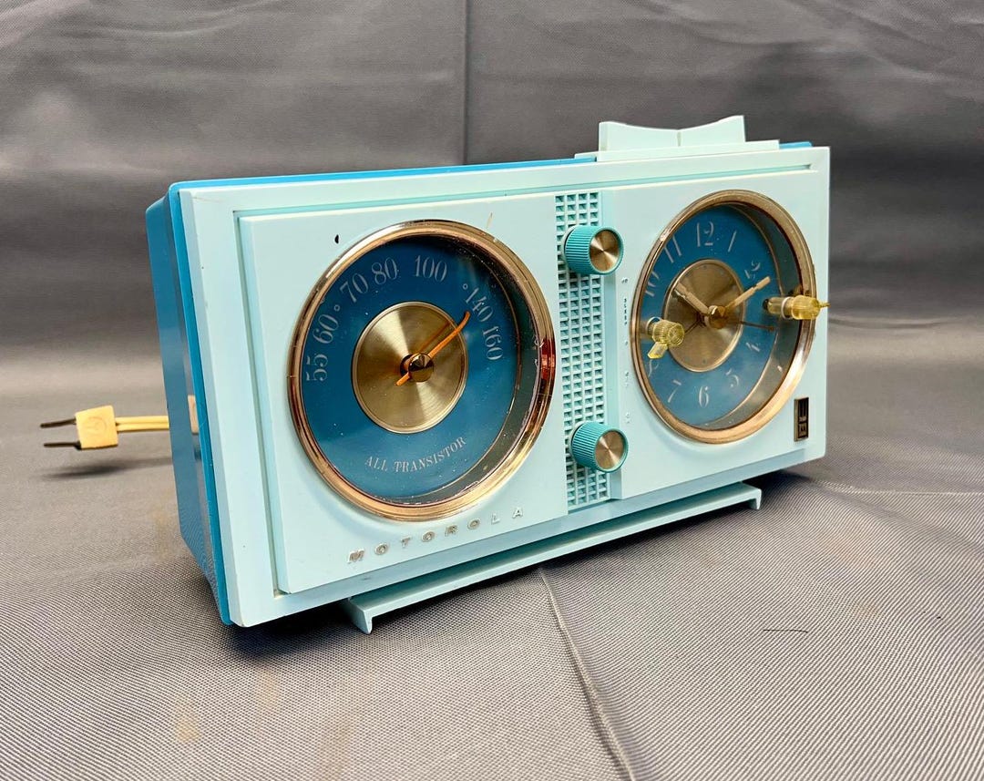 1961 Motorola Clock Radio Model CX28B Restored and Working! FREE ...