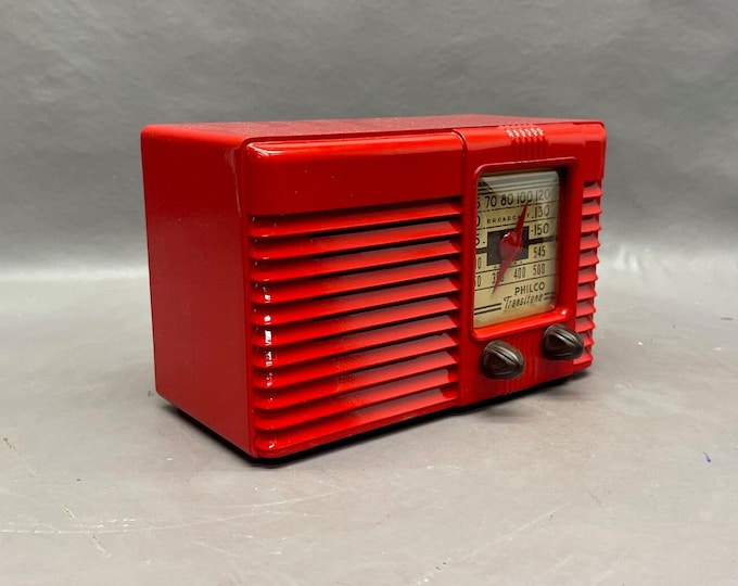 1940 RCA Victor Early Portable Tube Radio Model BP-10 Superheterodyne ...