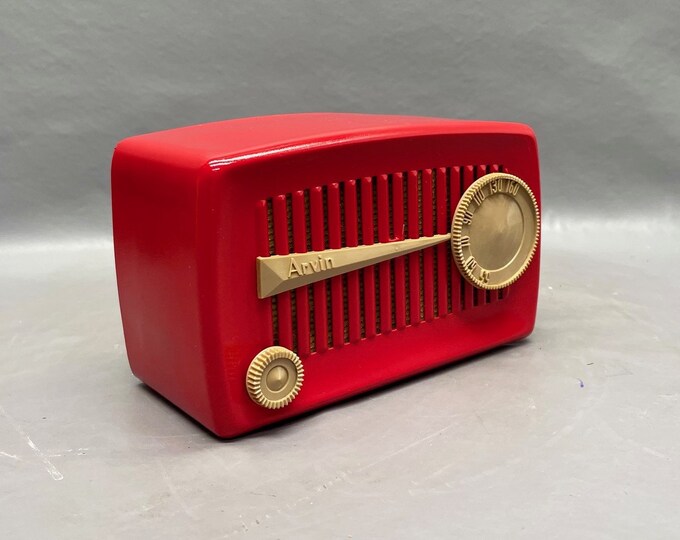 1955 Metal Case Arvin Mid Century Radio Model 840T. Beautiful and ...