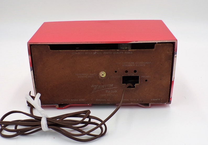 1960 Zenith Mid Century Radio. Beautiful and Restored FREE - Etsy