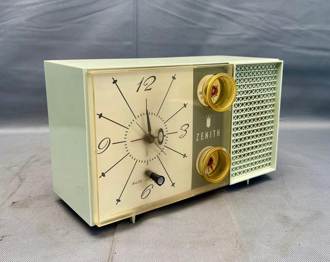 VRS00394 1960 Zenith Clock Radio Model XD60F. Restored and Working ...