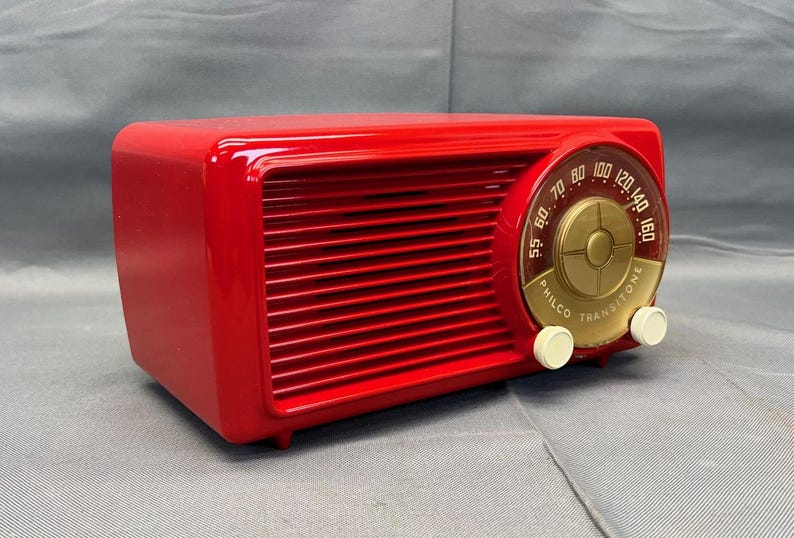 VRS0058 1954 Philco Radio Restored and Working. Iconic Styling! FREE ...