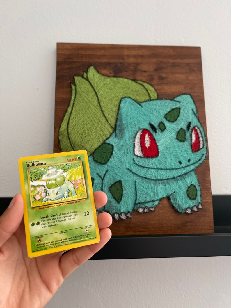 Bulbasaur Pokemon String Art Room Decor Handmade - Etsy