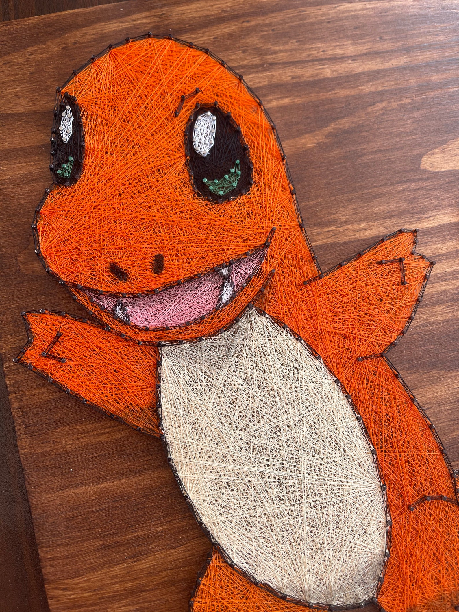 Charmander Pokemon String Art Room Decor Hand Made Great | Etsy