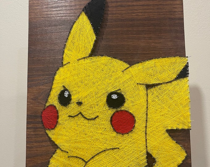 Angry Pikachu : String Art Portrait - Etsy