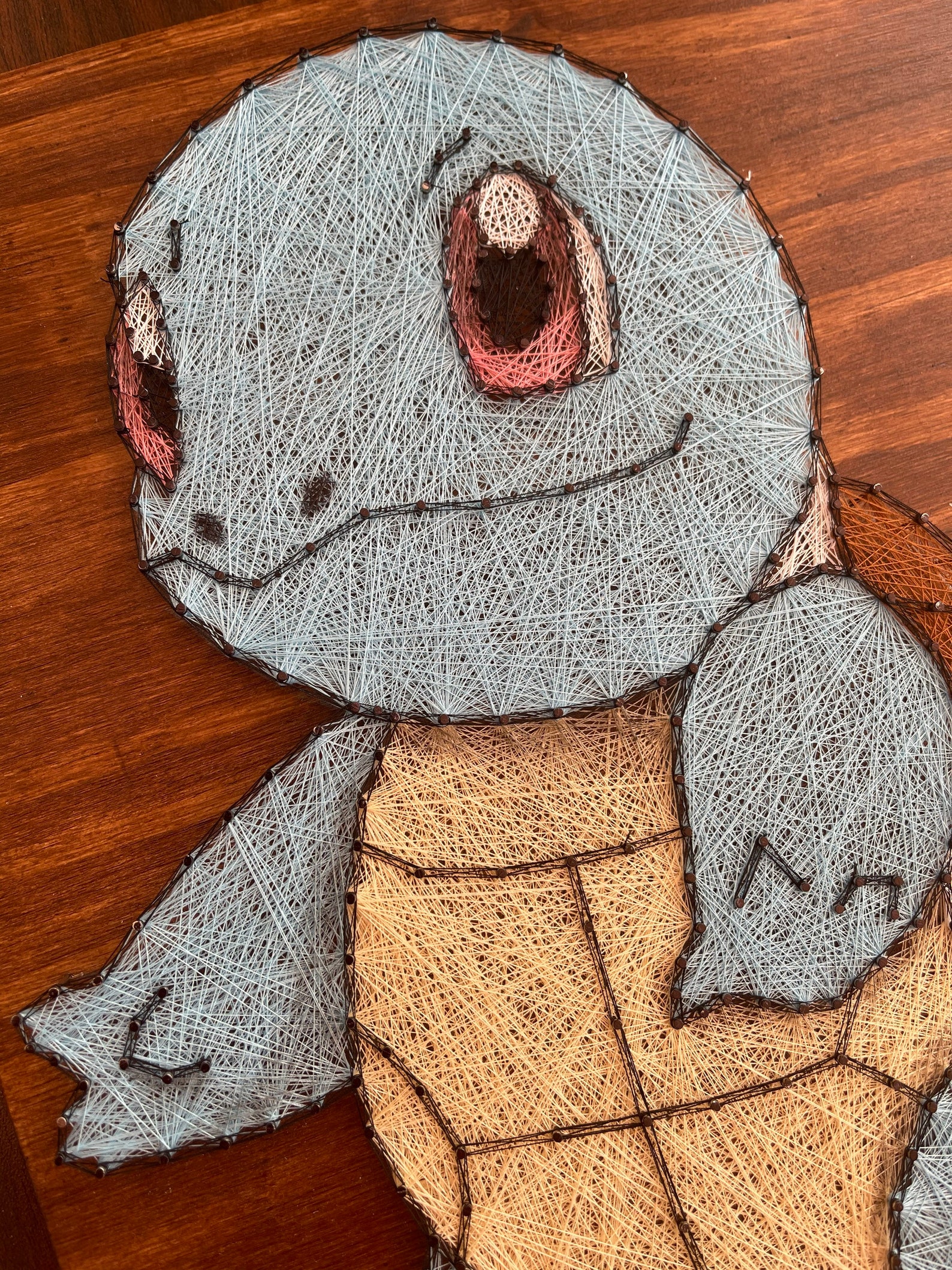 Squirtle Pokemon String Art Handgemachte Raum dekor Tolles Detail - Etsy.de
