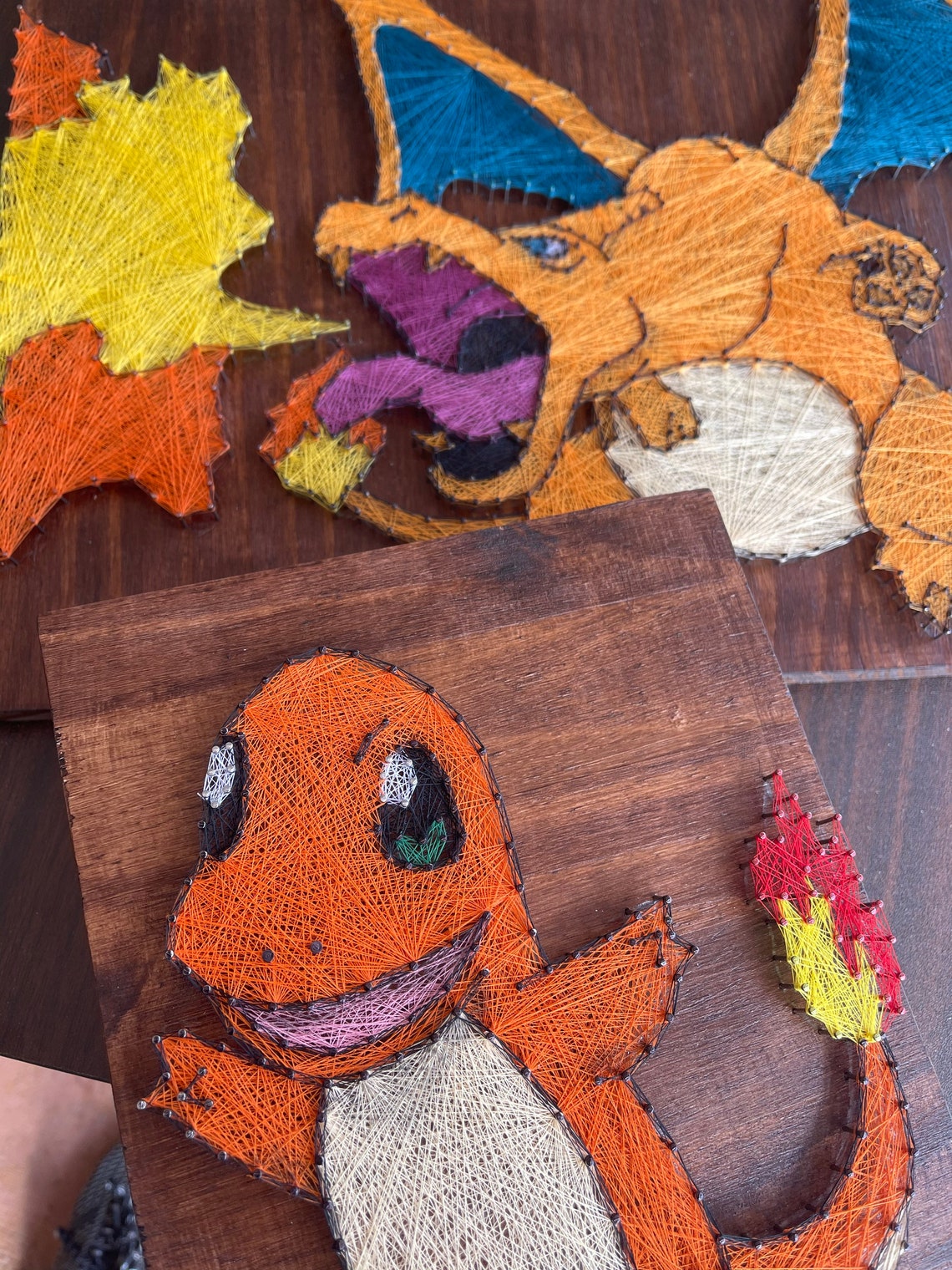 Charmander Pokemon String Art Room Decor Hand Made Great Detail - Etsy