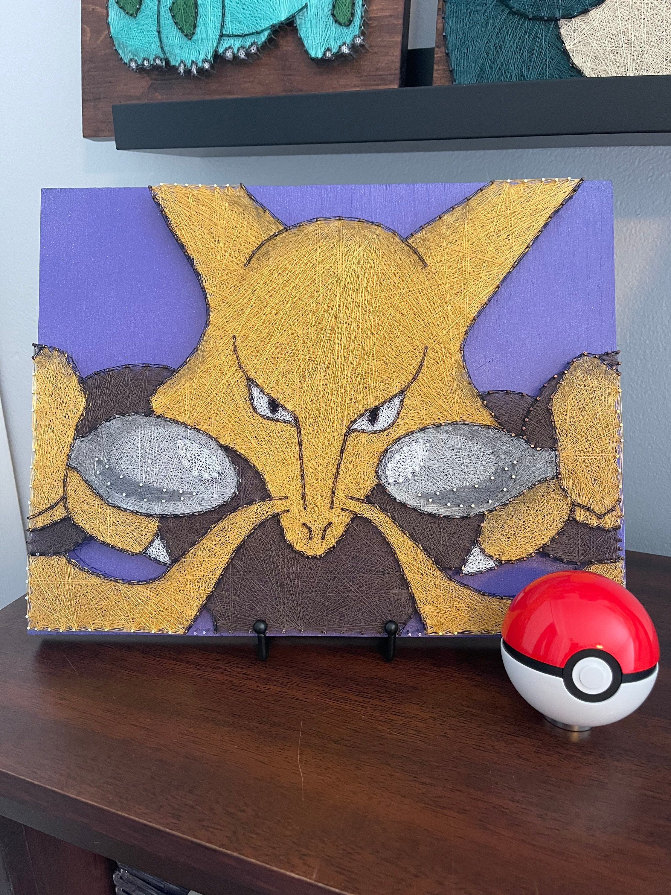 Alakazam Original Pokemon String Art Tolles Detail Sammlerstück ...