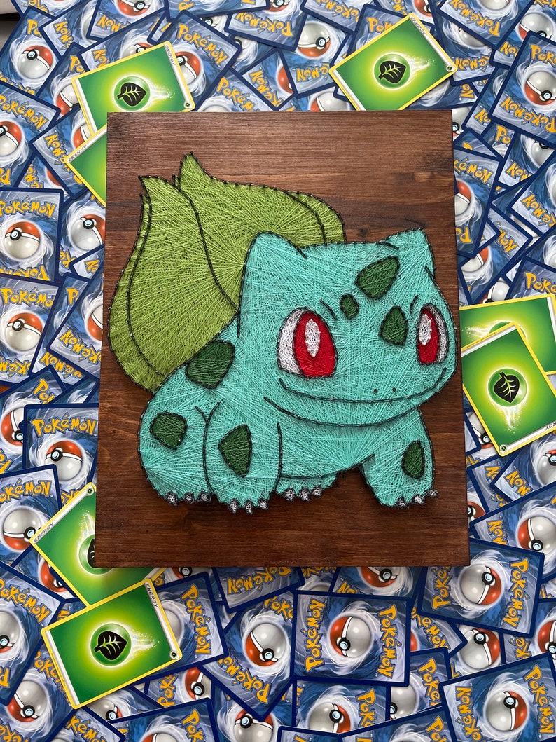 Bulbasaur Pokemon String Art Room Decor Handmade - Etsy