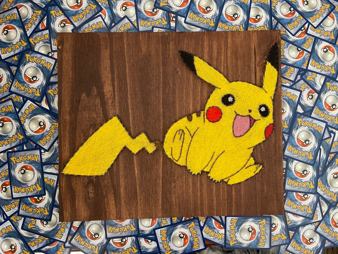 Pikachu Running String Art Made to Order Portrait - Etsy