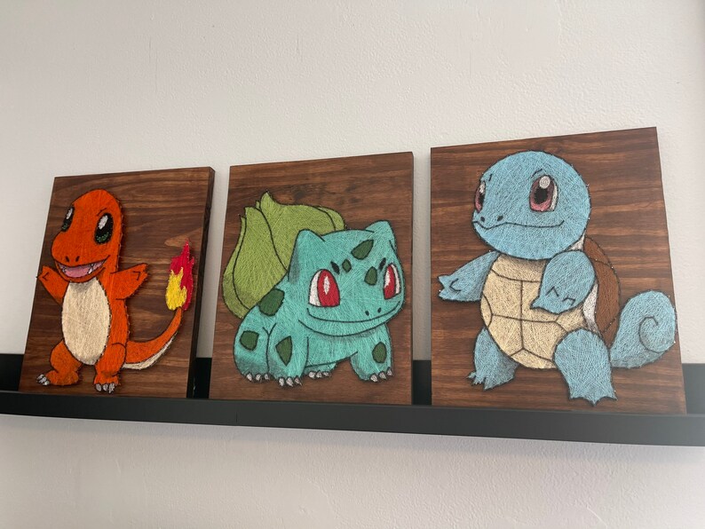 Bulbasaur Pokemon String Art Room Decor Handmade - Etsy