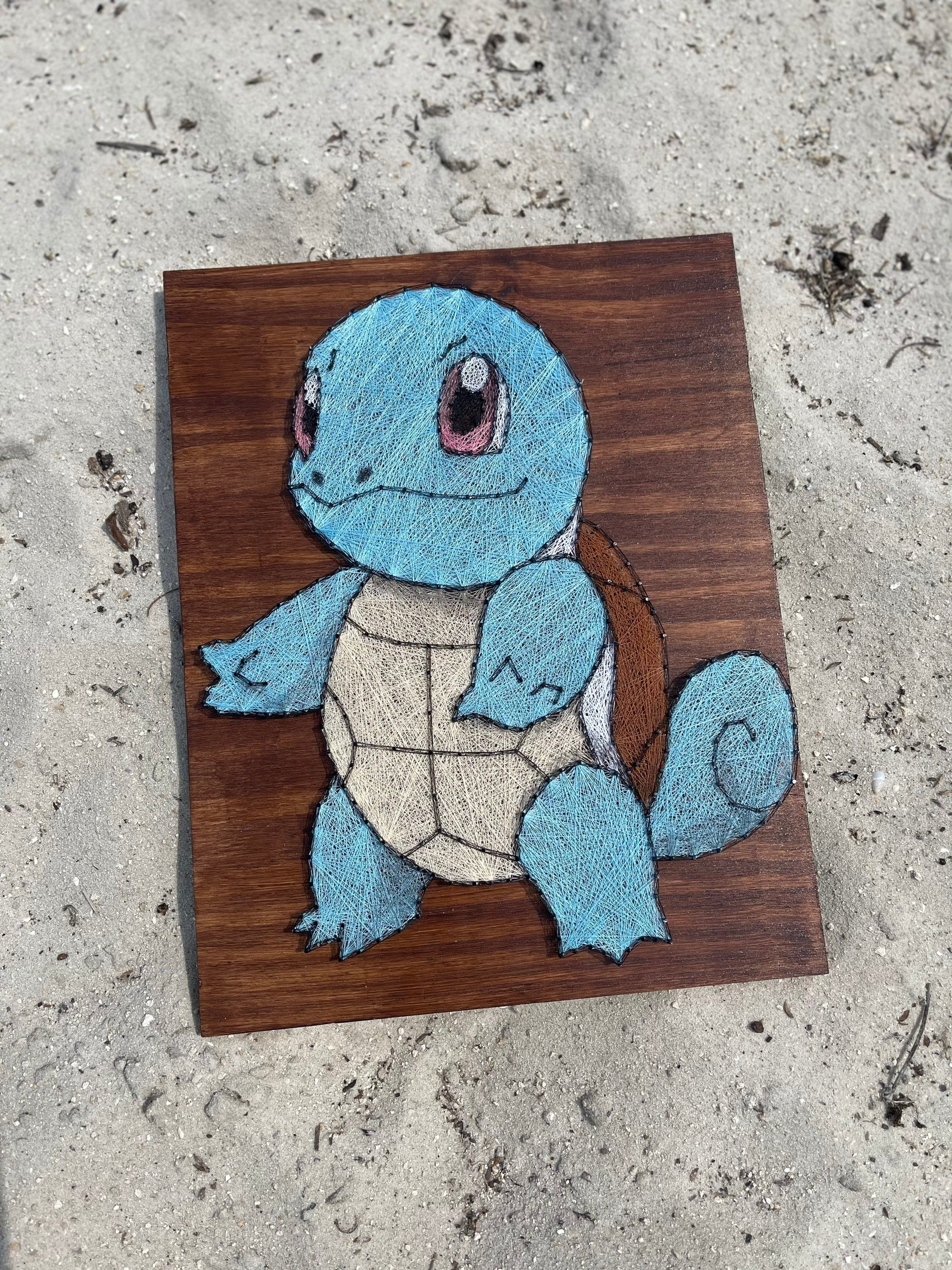 Squirtle Pokemon String Art | Handgemachte | Raum dekor | Tolles Detail ...