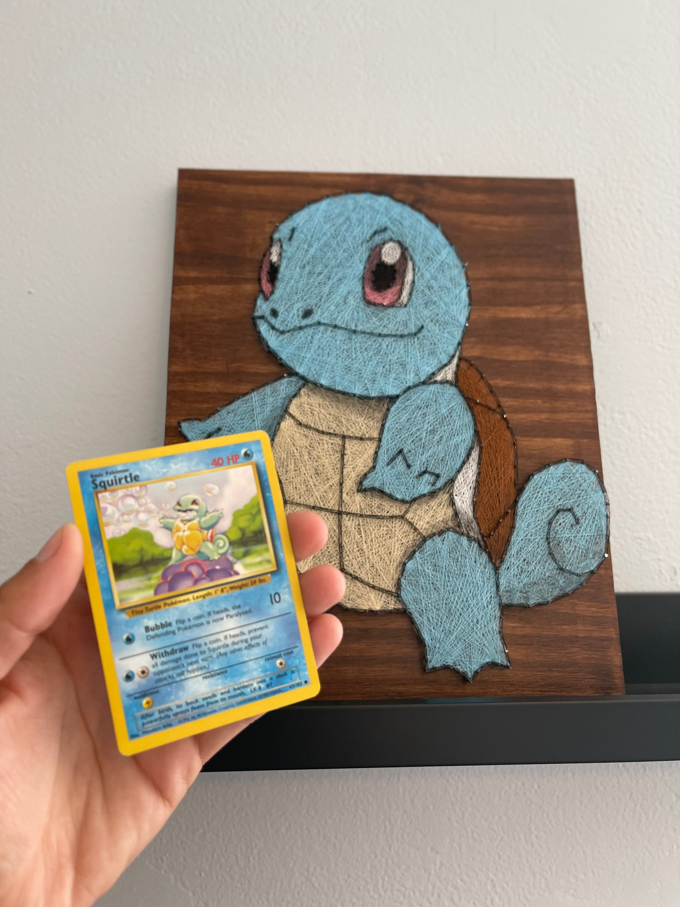 Squirtle Pokemon String Art Handgemachte Raum dekor Tolles Detail - Etsy.de