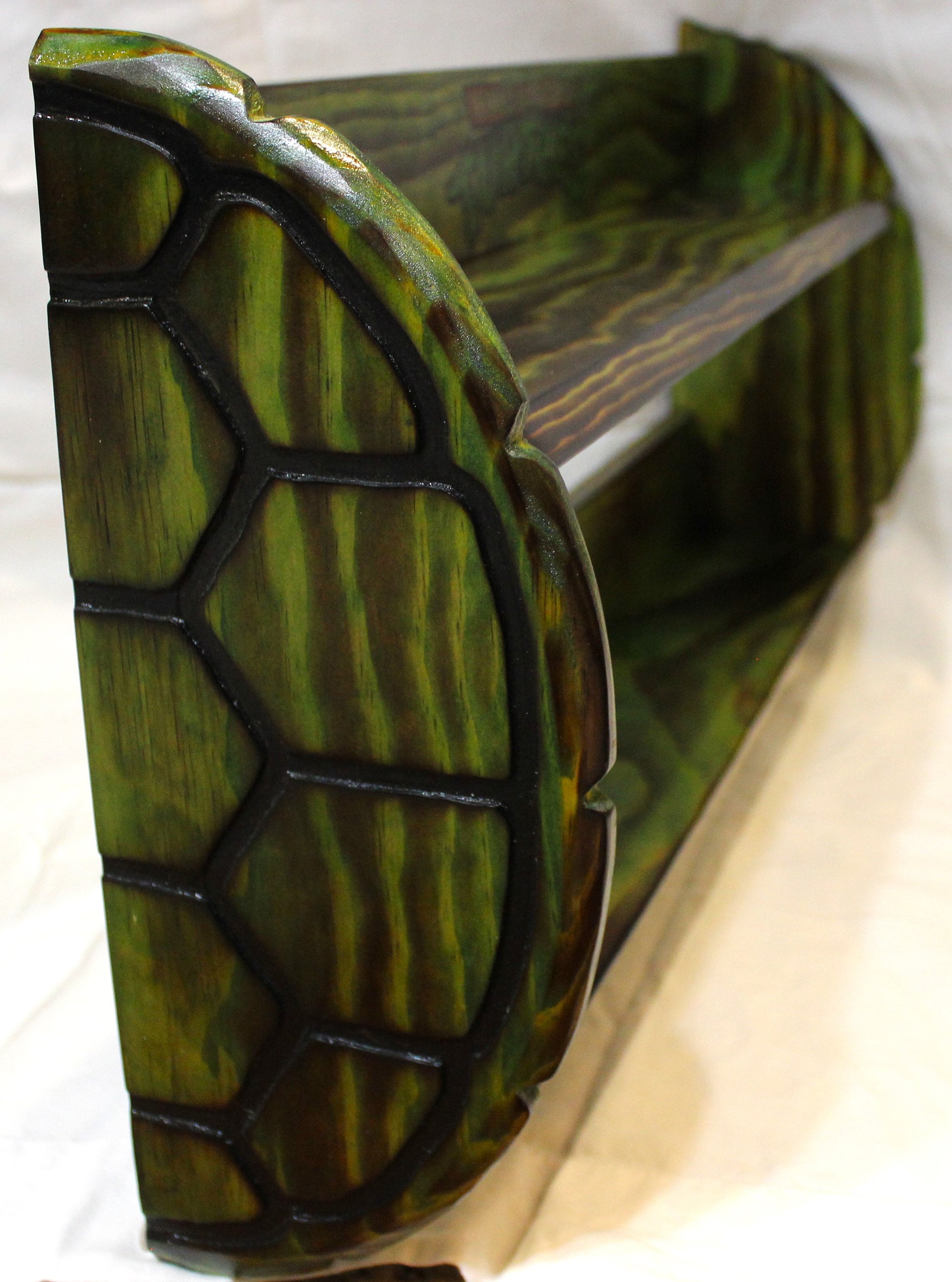 Ninja Turtle Shelf, Funko Pop Display Handcrafted Wood TMNT Storage ...