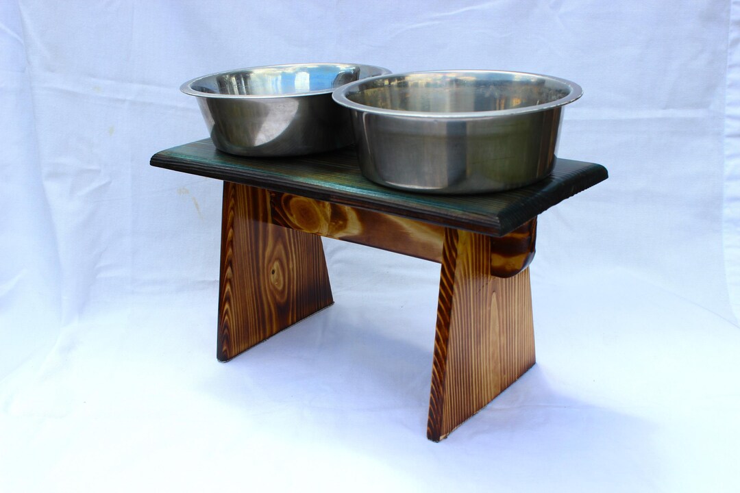 Personalized Pet Food Riser, Custom Elevated Dog Bowl Stands, Raised ...