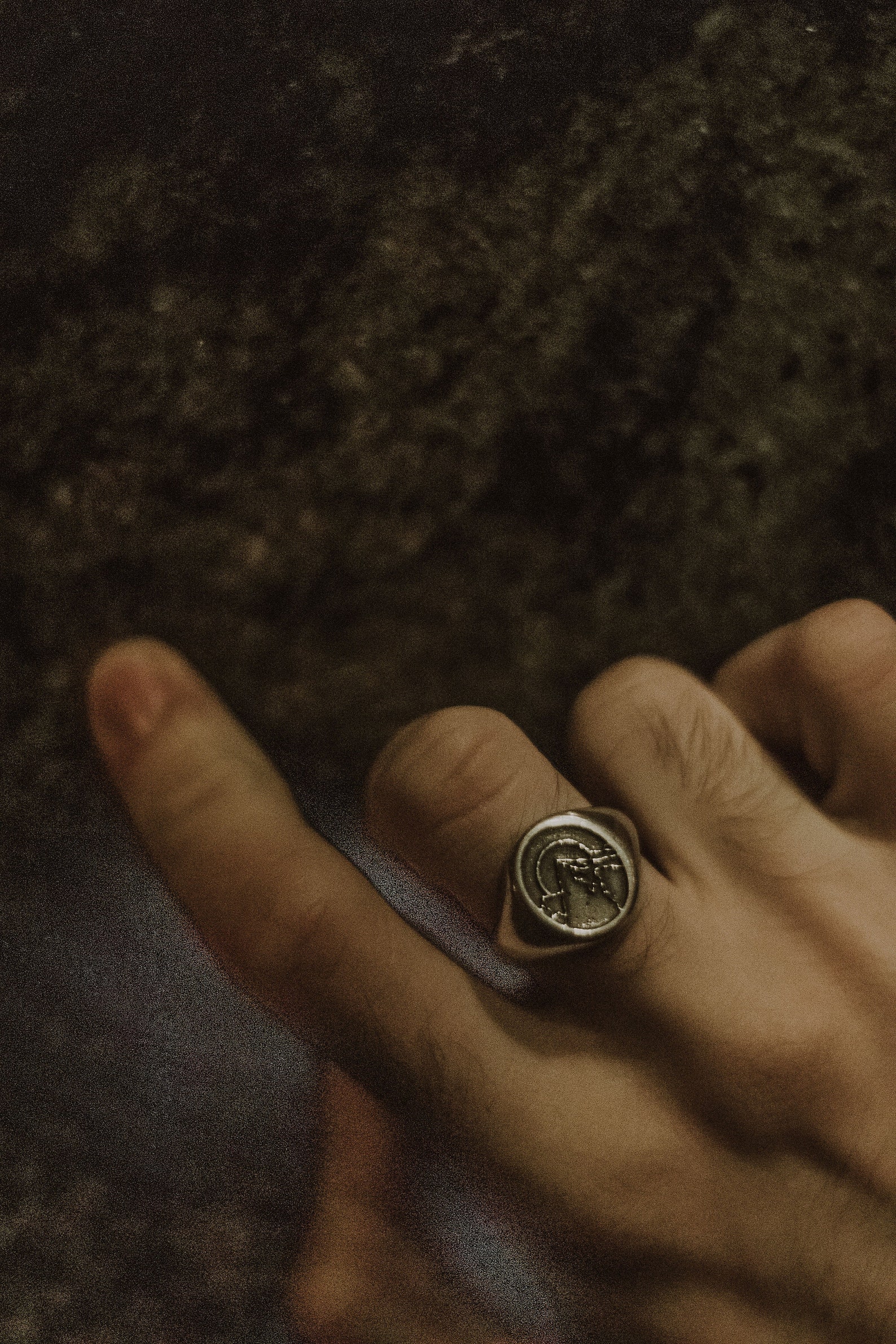 Mountain Sterling Silver Signet Ring Man Woman Boyfriend - Etsy