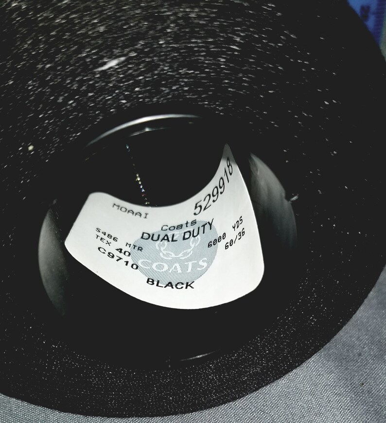 Coats Dual Duty Black Thread - Etsy