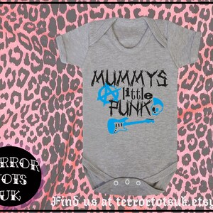 Mummys Little Punk - Baby Punk Rock Body Suit/vest/onesie - Etsy