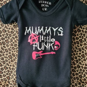 Mummys Little Punk - Baby Punk Rock Body Suit/vest/onesie - Etsy
