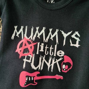 Mummys Little Punk - Baby Punk Rock Body Suit/vest/onesie - Etsy