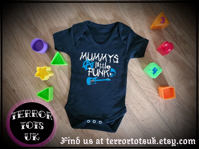 Mummys Little Punk Baby Punk Rock Body Suit/vest/onesie - Etsy