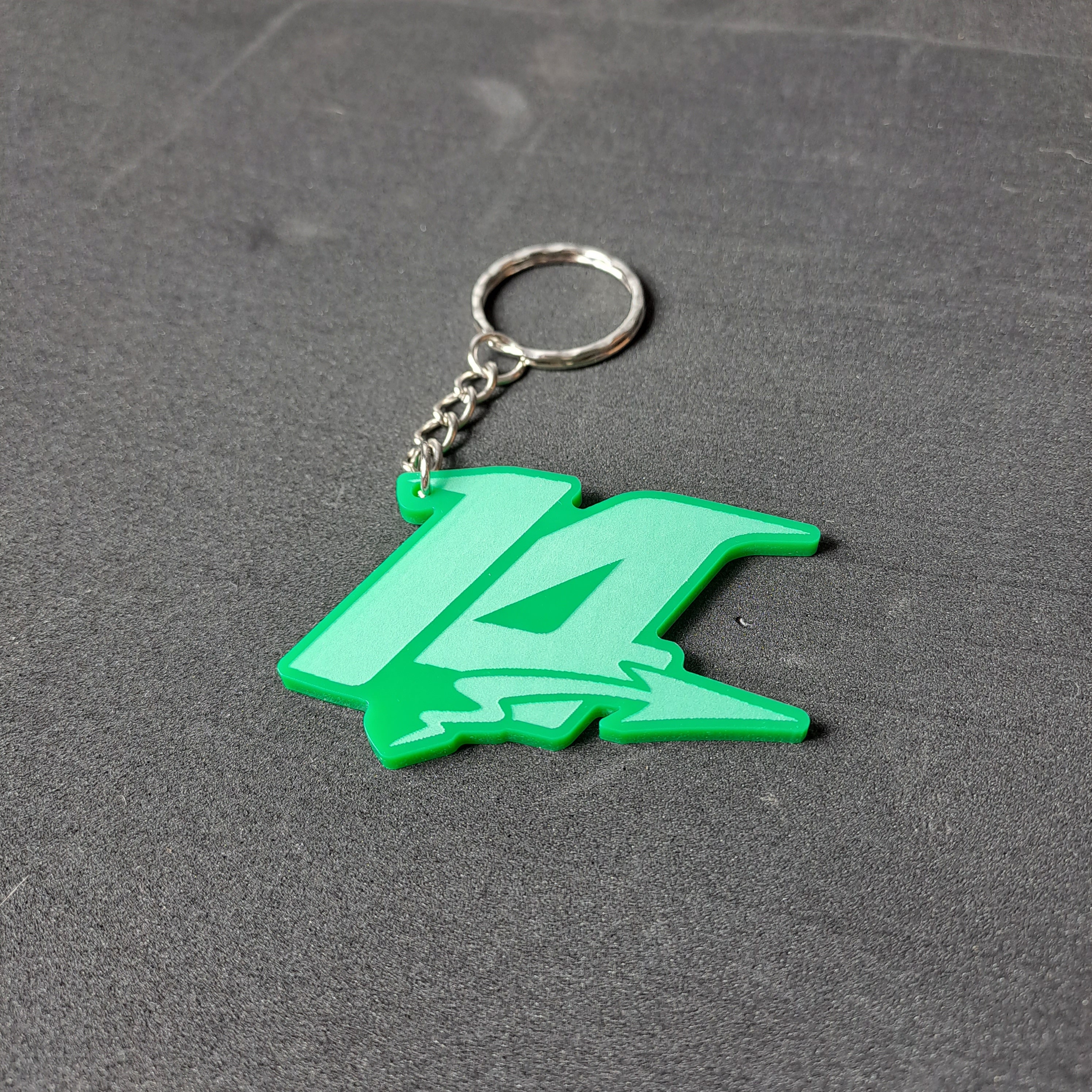 Limited Edition Fernando Alonso Number 14 Green Keyring, F1 Gift ...